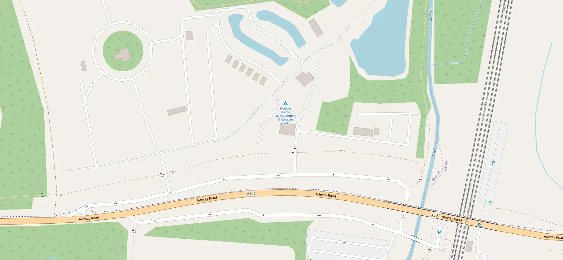 Camping Henlow Lakes & Riverside in Henlow, UK (2025) | JetCamp.com