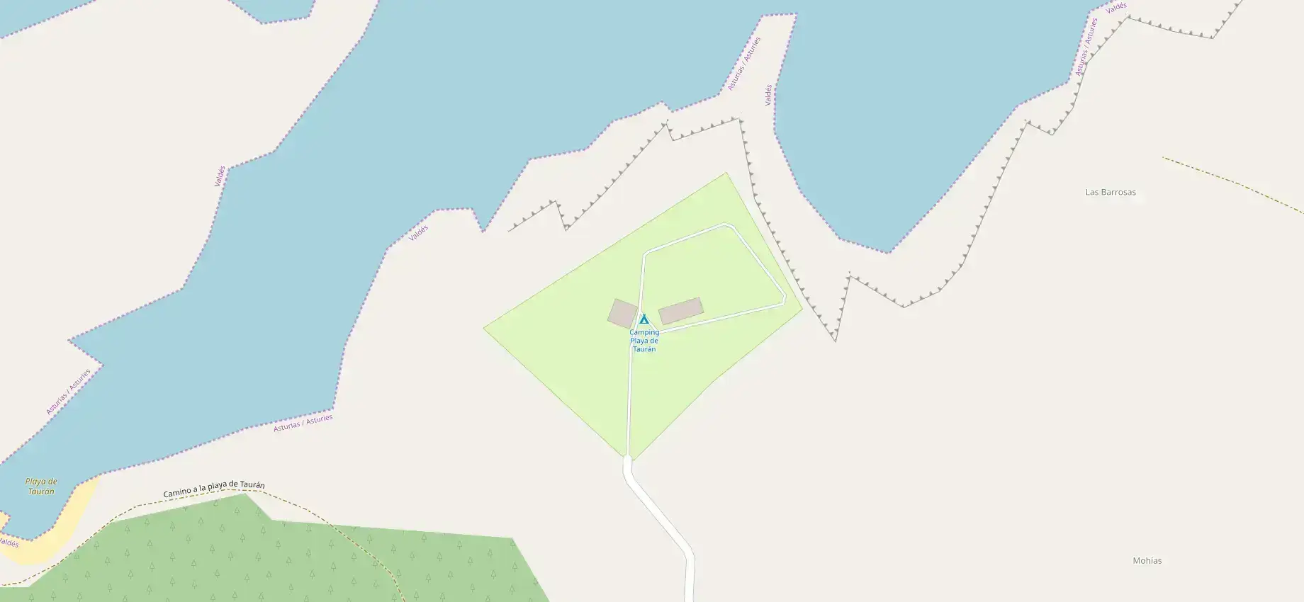 Camping Playa De Taurán in Luarca Valdés, Spanje (2026) | Alle campings ...