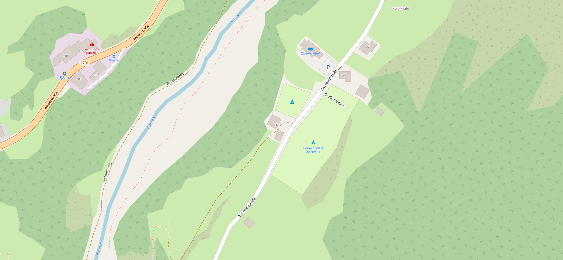 Camping Zwerwald in Riezlern, Oostenrijk (2023) | Alle campings op ...