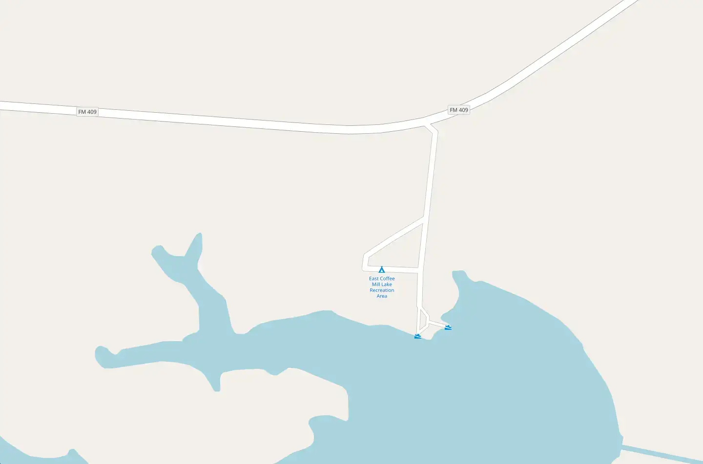 Coffee Mill Lake Recreation Area in Honey Grove, United States of ...