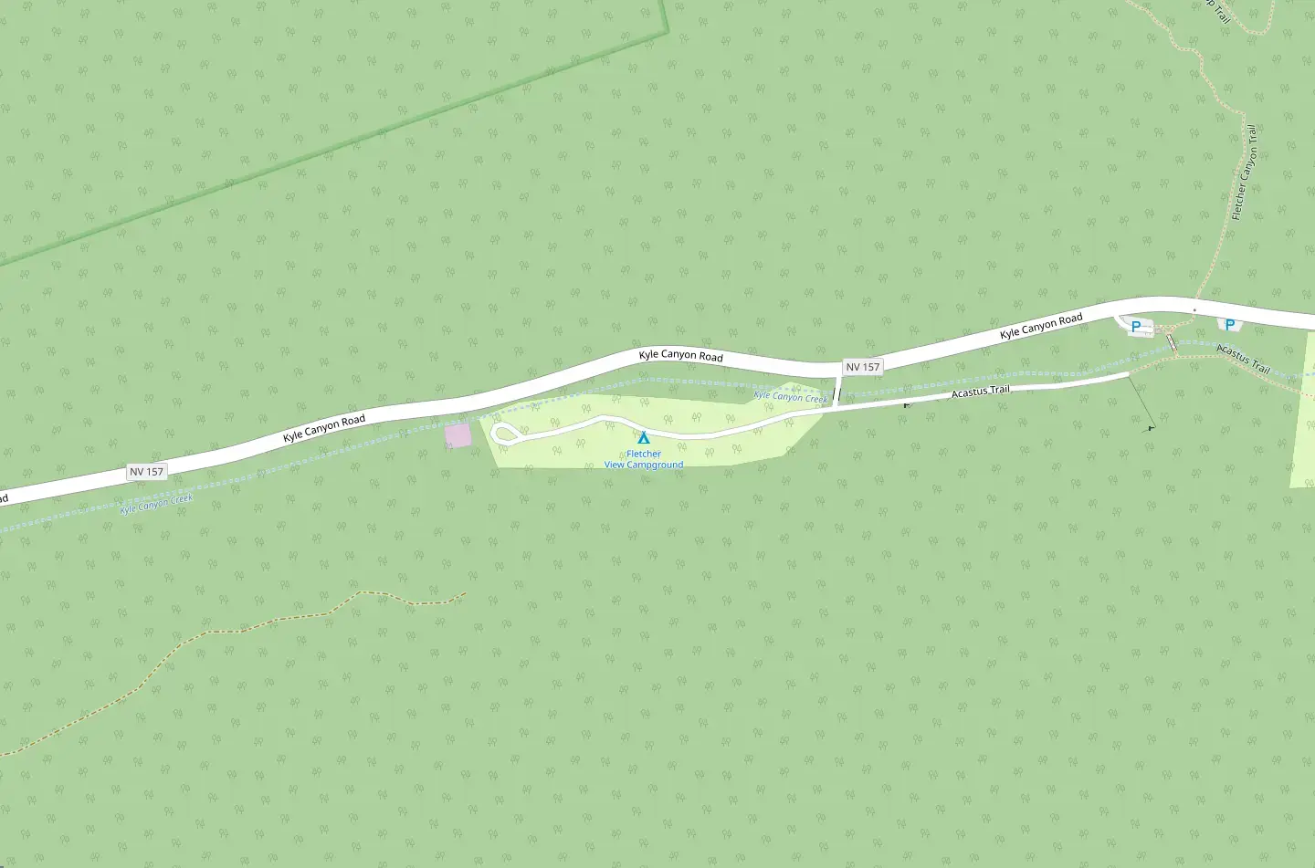 Fletcher View Campground in Mount Charleston, United States of America ...