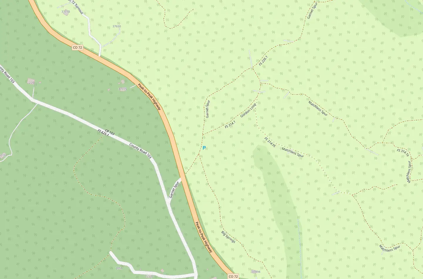 Gordon Gulch Dispersed Camping Area in Nederland, United States of ...