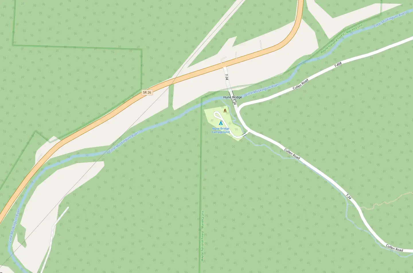 Hune Bridge Campground in Wingett Run, United States of America (2026 ...