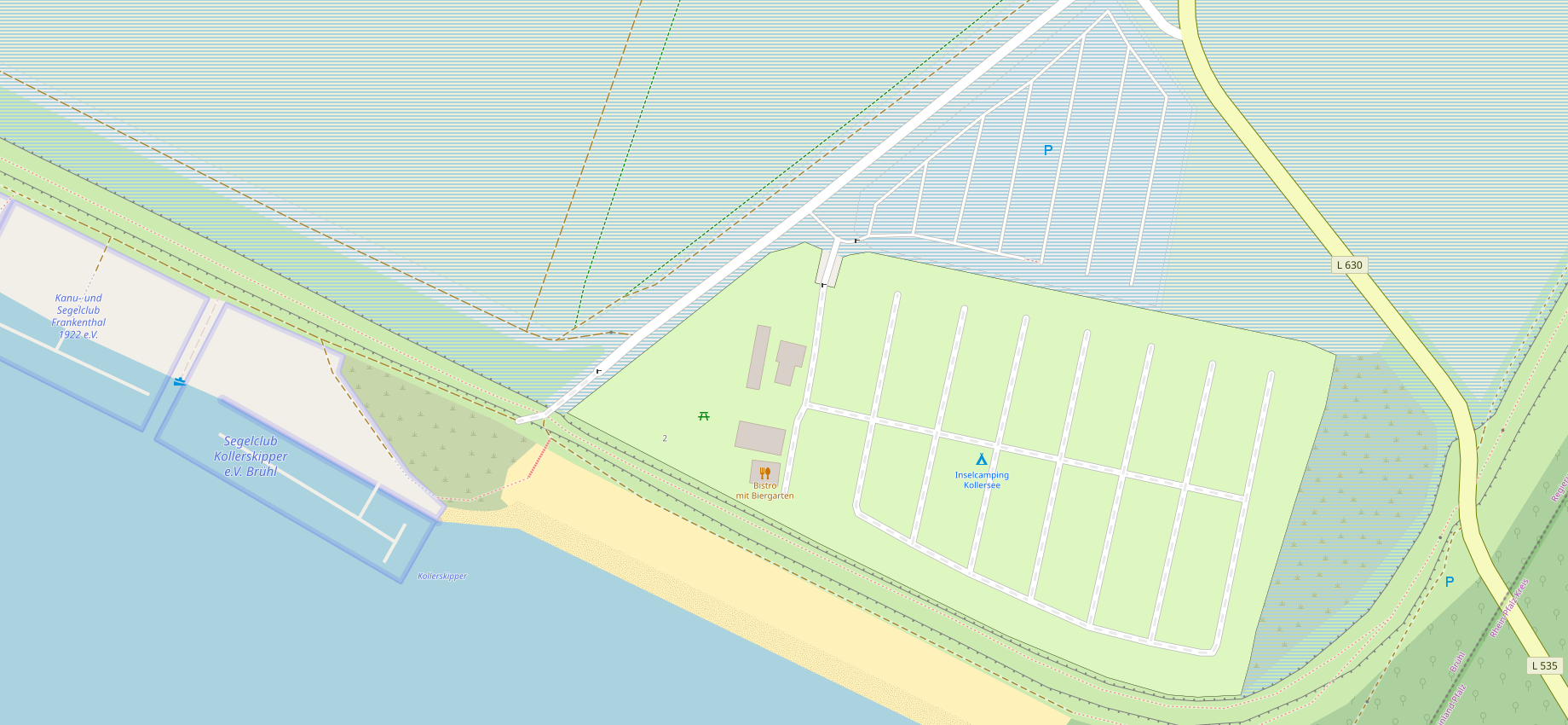 Inselcamping Kollersee in Brühl, Duitsland | JetCamp.com