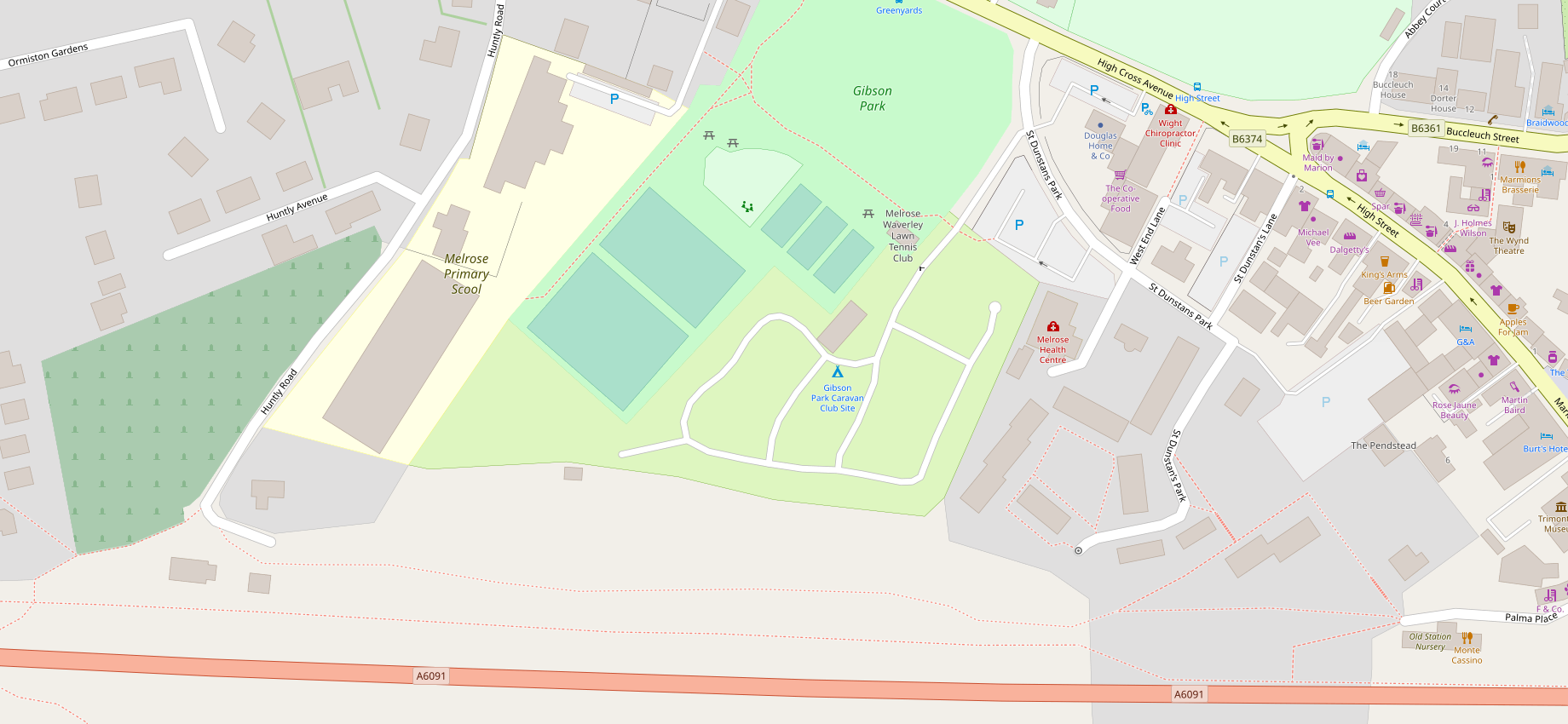 Melrose Gibson Park Camping in Melrose, UK (2024) | JetCamp.com