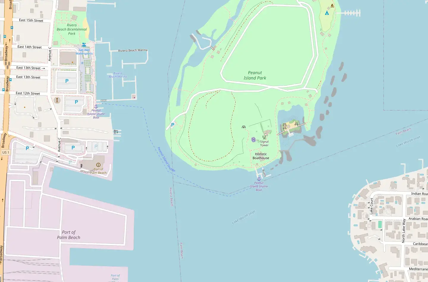 Peanut Island Campground in Riviera Beach, United States of America ...