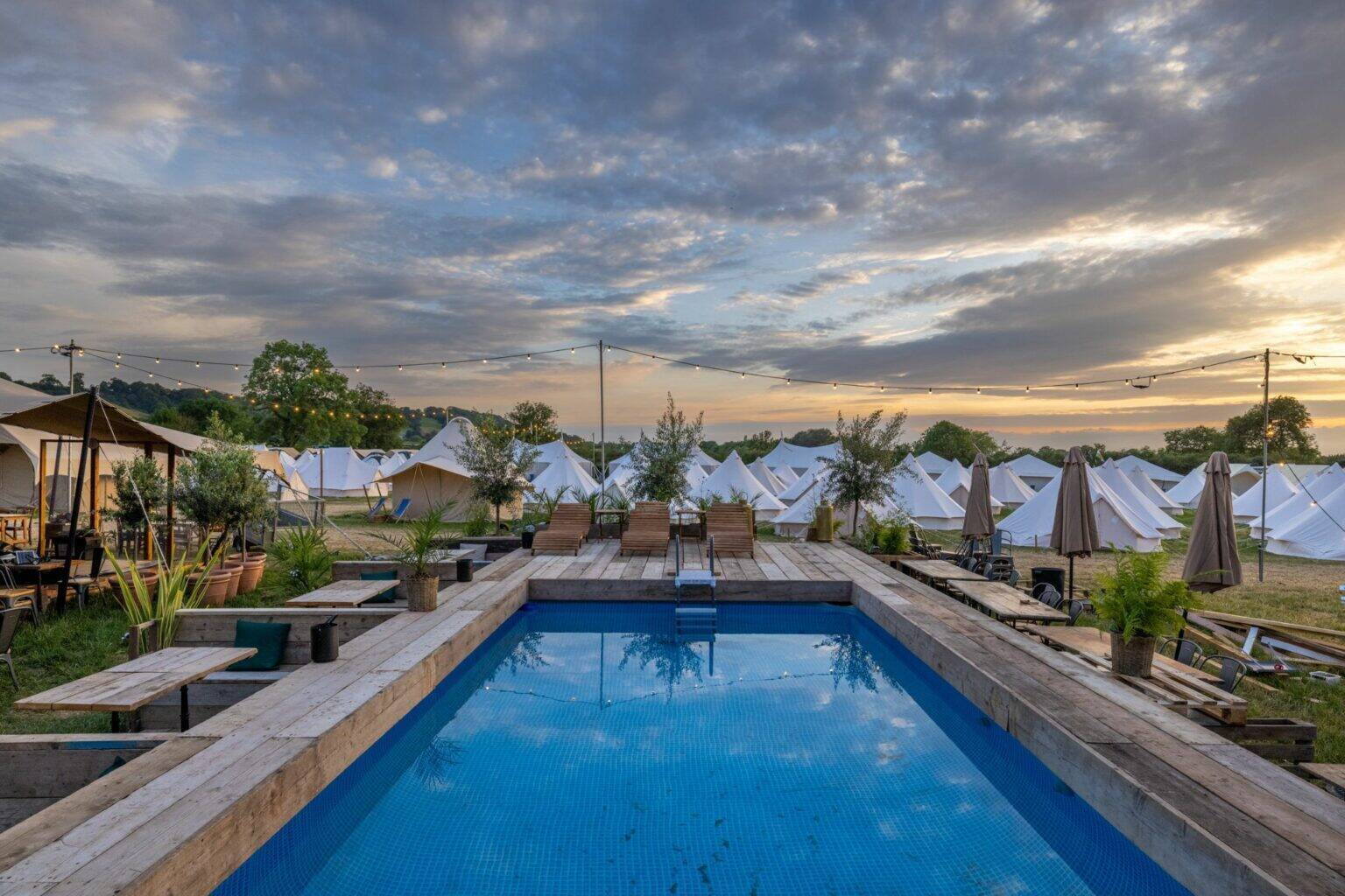 The Pop-Up Hotel in Glastonbury, UK (2024) | JetCamp.com